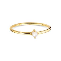 Diamant Exquis Gold-Ring mit Perle - 76% | Gr&ouml;&szlig;e 52 | Schmuck