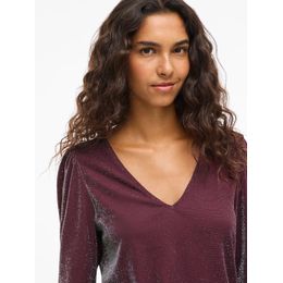 Vila Longsleeve "Vieleinas" in Bordeaux - 24% | Gr&ouml;&szlig;e XL | Damen-tops