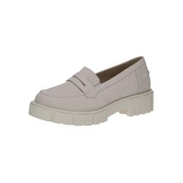 Caprice Leder-Slipper in Creme - 68% | Gr&ouml;&szlig;e 37 | Damen-schuhe-halbschuhe