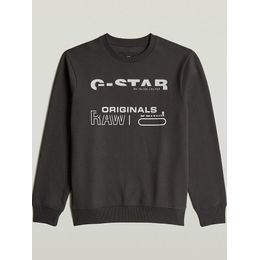 G-Star Raw G-Star Sweatshirt in Anthrazit - 68% | Gr&ouml;&szlig;e XL | Herren-plussize