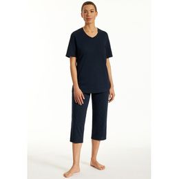 uncover by Schiesser Pyjama in Dunkelblau - 52% | Gr&ouml;&szlig;e 40 | Damen-loungewear