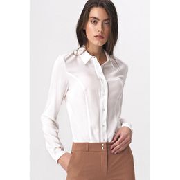 Nife Hemdbody in Wei&szlig; - 70% | Gr&ouml;&szlig;e 38 | Damen-blusen