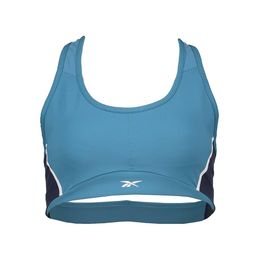 Reebok Sport-BH "Lux Racer" in Hellblau - 40% | Gr&ouml;&szlig;e L | Damen-sportunterwaesche