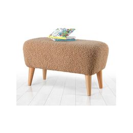 Scandinavia Concept Pouf "Moouv" in Hellbraun - (B)61 x (H)33 x (T)32 cm - 67% | Sitzmoebel