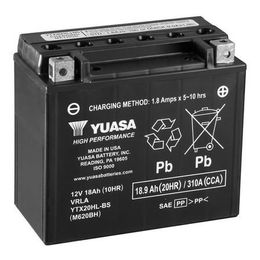 Yuasa YTX20HL 12V 18Ah 310A Starterbatterie 19Ah f&uuml;r HARLEY-DAVIDSON 65989-97B 65989-97
