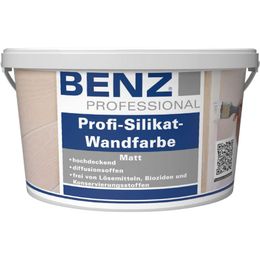 BENZ PROFESSIONAL Profi-Silikat-Wandfarbe wei&szlig;, 10 l