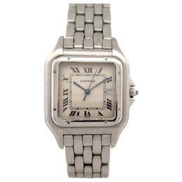 Cartier Uhren - Cartier PANTHERE GM 130000C QUARTZ 41 MM STAHLUHR - Gr. unisize - in Silber - f&uuml;r Damen