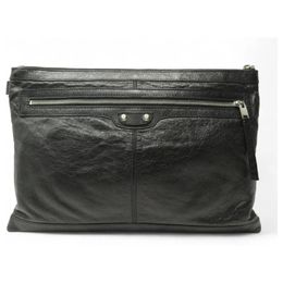 Balenciaga Clutches - Balenciaga HANDTASCHE 273023 STADT LAPTOP-ETUI AUS - Gr. unisize - in Schwarz - f&uuml;r Damen