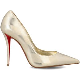 Christian Louboutin Hohe Schuhe - With Heel Grey - Gr. 38,5 (EU) - in Grau - f&uuml;r Damen