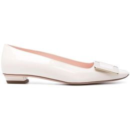 Roger Vivier Ballerinas - Flat Shoes White - Gr. 38,5 (EU) - in Beige - f&uuml;r Damen
