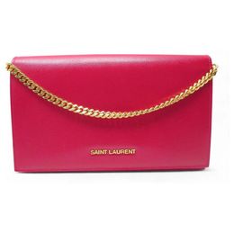 SAINT LAURENT Clutches - NEUE SAINT LAURENT HANDTASCHE 342283 KETTENGELDB&Atilde;&ndash; - Gr. unisize - in Rosa - f&uuml;r Damen