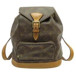 Louis Vuitton Rucks&auml;cke - Louis Vuitton MONTSOURIS MM M51136 MONOGRAM CANVAS - Gr. unisize - in Braun - f&uuml;r Damen