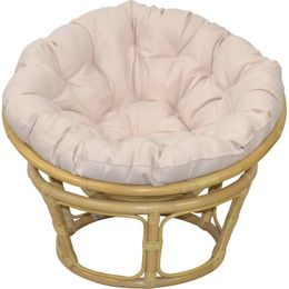 Home Affaire Rattanstuhl &raquo;Papasansessel, TOPSELLER!&laquo; () aus geflochtenem Rattan, in verschiedenen Gr&ouml;&szlig;en (80-110 cm) beige Kissenbezug 100% Polyester;