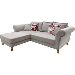 Home Affaire Ecksofa &raquo;Tassilo Mega Polsterecke mit Kaltschaum im Sitz, bequem, L-Form&laquo; grau 100% Polyester