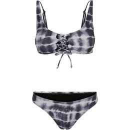 Urban Classics Damen Urban Classics B&uuml;gel-Tankini &raquo; Damen Ladies Lace Up Tie Dye Bikini&laquo; M, N-Gr