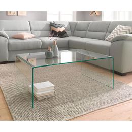 PAROLI Couchtisch aus Klarglas transparent