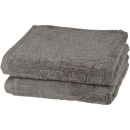Ross Handtuch &raquo;Premium&laquo; 100% Baumwolle grau Frottier, Obermaterial: 100% Baumwolle