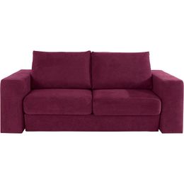 LOOKS by Wolfgang Joop 3-Sitzer &raquo;Looksv&laquo; Verwandlungssofa: aus Sofa wird Sofa mit 2 Hockern lila