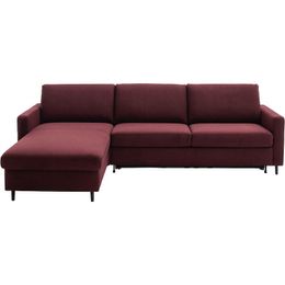 Home Affaire Ecksofa &raquo;Calestra, Bezug Easy Care, Dauerschlaffunktion in 2 Qualit&auml;ten&laquo; L-Form, whlw. Kaltschaummatratze RG40 oder Premium RG55, in 3 