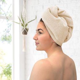 Dyckhoff Turban-Handtuch &raquo;Opal Turban-Handtuch&laquo; beige Frottier, Frottier