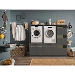 Mehrzweckschrank-Set &raquo;LAUNDREEZY LDSK10&laquo; grau Holzwerkstoff