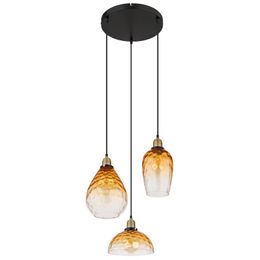 Globo LIGHTING H&auml;ngeleuchte &raquo;SALVY&laquo; E27 1 Stk. H&auml;ngelampe/Pendelleuchte/Esszimmer/Wohnzimmer/Esstisch schwarz