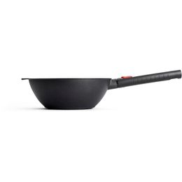 WOLL MADE IN GERMANY Wok &raquo;Logic XR&laquo; Aluminiumguss &Oslash; 24, inkl. Deckel und Wok-Wender, Induktion schwarz