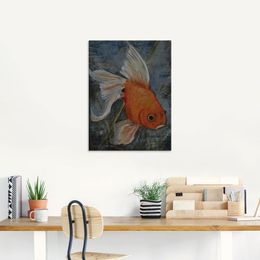 Artland Glasbild &raquo;Feng Shui - Goldfisch&laquo; Wassertiere 1 Stk. tlg. in verschiedenen Gr&ouml;&szlig;en orange Glas