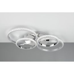 REALITY LEUCHTEN LED Deckenleuchte &raquo;CIRES, LED Deckenlampe mit 4 schwenkbaren LED-Ringen, kaltwei&szlig; 4000K&laquo; LED-Board 1 Stk. Kaltwei&szlig; 3400 Lumen 27W, in