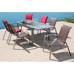 Merxx Garten-Essgruppe &raquo;C&ocirc;te d ́Azur&laquo; grau