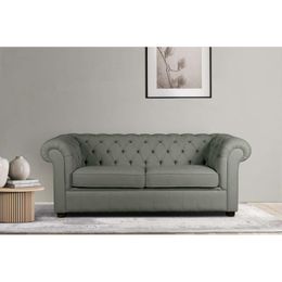 Home Affaire 3-Sitzer &raquo;CHARENTE, optionale Schlafsofa, Chesterfield-Sofa, Bettfunktion&laquo; mit edler Knopfheftung und typischen Armlehnen, B/T/H 198/89/