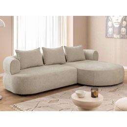 Home Affaire Ecksofa &raquo;LUSSAC L-Form Design-Sofa mit Zierkissen, Ma&szlig;e B/T/H: 257/159/78 cm&laquo; hoher Sitzkomfort und modernes Design, Sofa ohne 