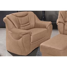 Sit & More sit&more Sessel &raquo;Benson&laquo; braun NaturLeder;Luxus-Microfaser ALTARA NUBUCK (100% Polyester);Luxus-Kunstleder