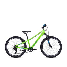 S'COOL S&rsquo;COOL Jugendfahrrad &raquo;S'COOL Xroc Pro 24-K7 Neon Green/Ocean&laquo; 7 Gang Shimano Kettenschaltung Jugendfahrrad