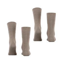 Esprit Herren Socken &raquo;Basic Easy&laquo; 2er Pack, 2 Paar tlg. breiter Komfortbund, Doppelpack atmungsaktiv 43-46