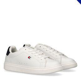 Tommy Hilfiger M&auml;dchen Sneaker Schn&uuml;rschuh, Halbschuh Retro Sneaker mit Logoverzierung 35