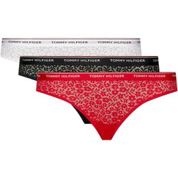 Tommy Hilfiger Underwear Damen Bikinislip &raquo;3 PACK BIKINI LACE (EXT SIZES)&laquo; Packung, 3er-Pack, mit Tommy Hilfiger Logobund bunt M (38)