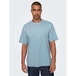Only & Sons ONLY & SONS Rundhalsshirt &raquo;ONSFRED RLX SS TEE&laquo; Baumwolle, relaxed fit Glacier Lake M M T-Shirt von Only & Sons
