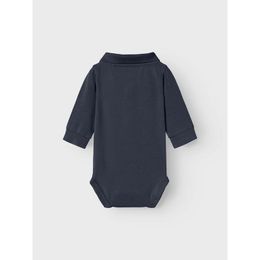 name it Jungen Langarmbody &raquo;NBMHOLGER LS POLO BODY NOOS&laquo; blau 80, N-Gr