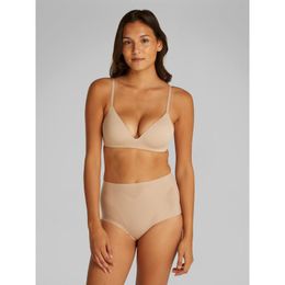 Calvin Klein Underwear Damen Schalen-BH &raquo;WIRE FREE T SHIRT BRA&laquo; mit Logoschriftz&uuml;gen beige 75, Cup C
