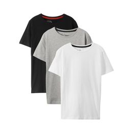 bonprix Kinder bonprix T-Shirt &raquo;T-Shirt mit Baumwolle (3er Pack)&laquo; Packung, 3, 3 Stk. T-Shirt mit Baumwolle (3er Pack) schwarz 140/146