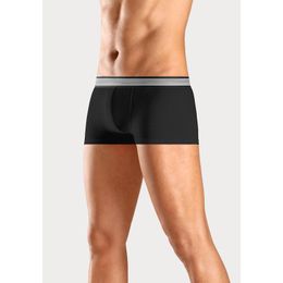 H.I.S. H.I.S Herren Hipster Packung, 4 Stk. knapp sitzende Boxershorts aus Baumwollmischung schwarz S, 4 Stk.