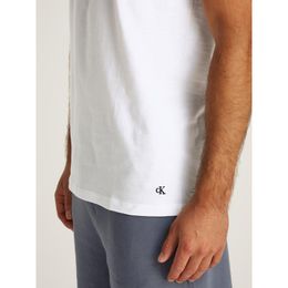 Calvin Klein Underwear Herren T-Shirt &raquo;S/S CREW NECK 3PK&laquo; Packung, 3er-Pack, 3 Stk. mit Logostickerei wei&szlig; L (52)