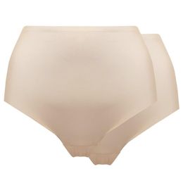 MAGIC BODYFASHION Damen MAGIC BODYFASHION Panty &raquo;Dream Organics&laquo; 2er Pack, Unsichtbar unter der Kleidung braun M