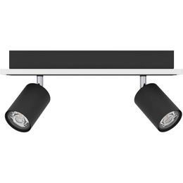Eglo Deckenleuchte &raquo;Rimbocchi 1 Deckenlampe, Metall und Kunststoff, Spotbalken schwenkbar&laquo; LED-Modul 1 Stk. Warmwei&szlig; Spot - L34 x B10 x H14 cm - 