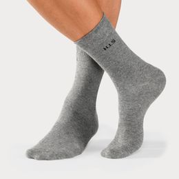 H.I.S. H.I.S Herren Socken Packung, 4 Paar tlg. mit druckfreiem B&uuml;ndchen schwarz 39-42