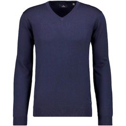 Ragman Herren Ragman Rundhalspullover blau 50