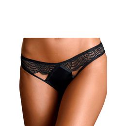 JETTE Damen JETTE String in verf&uuml;hrerischem Spitzenmix schwarz 40/42