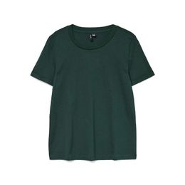 V&eacute;ro Moda Vero Moda Damen Kurzarmshirt &raquo;VMPAULA S/S T-SHIRT NOOS&laquo; Baumwolle, regular fit gr&uuml;n XS