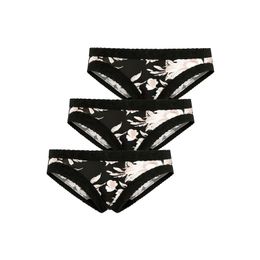 Jockey Damen Bikinislip &raquo;Soft Stretch Lace&laquo; 3er Pack, mit dezenter Spitze besetzt XXL
